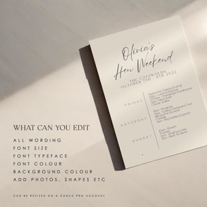 Pink Cowboy Hen Do Itinerary Template | Last Rodeo Theme 5x7" & Cell ...