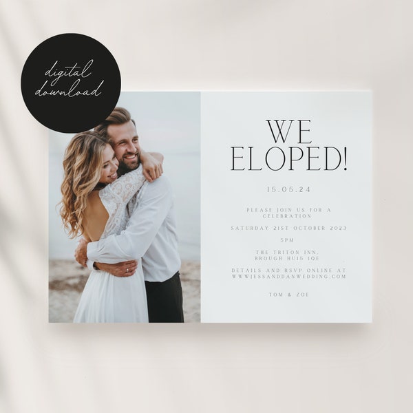We Eloped - Etsy