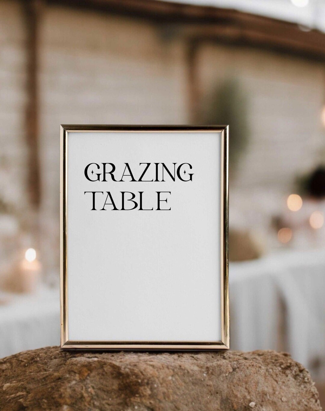 Grazing Table Sign A1 Canva Template Digital Download & Instant Access ...