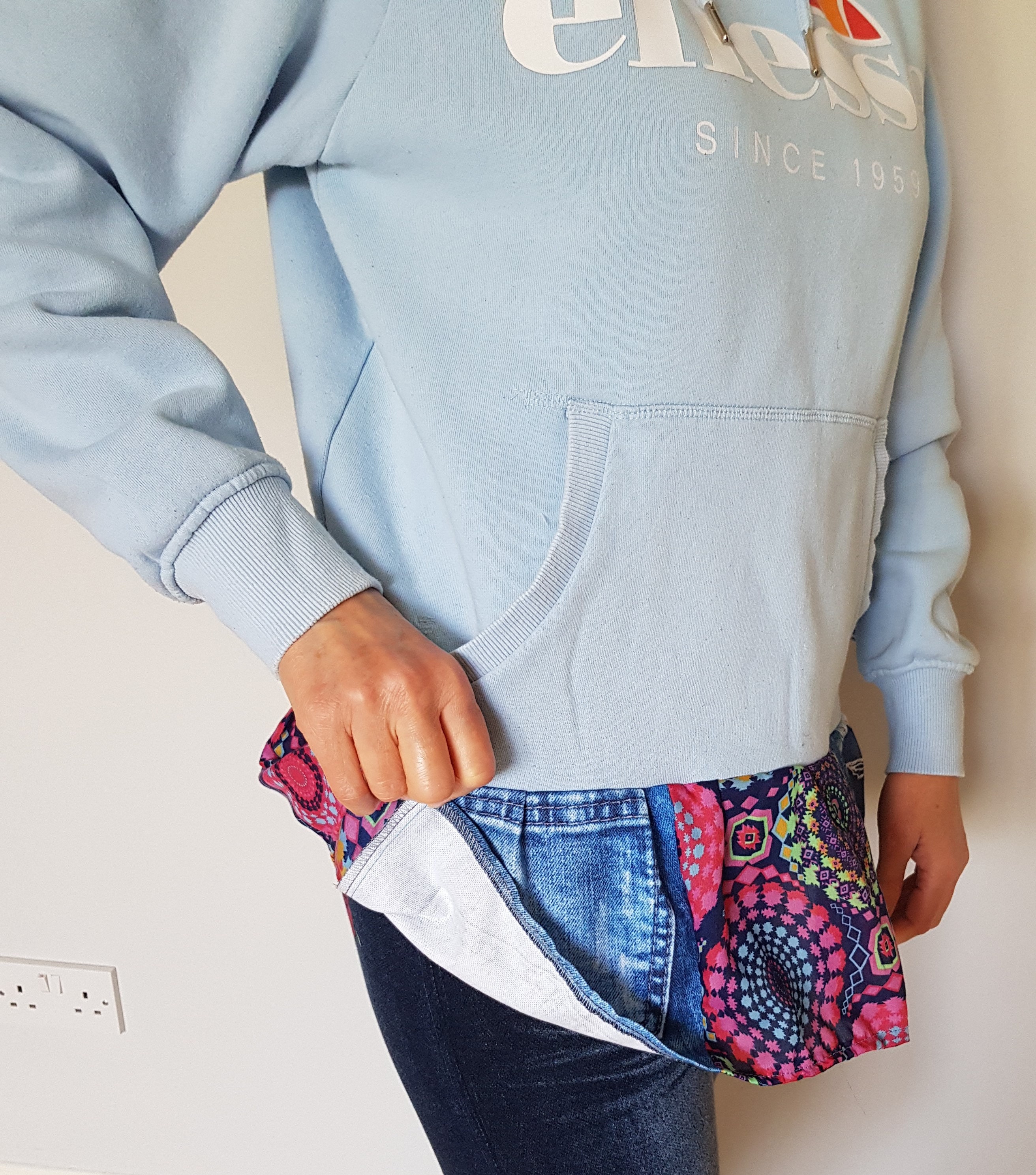 Y2K Clothing Blue Hoodies for Women Upcycled Sweatshirt - Etsy