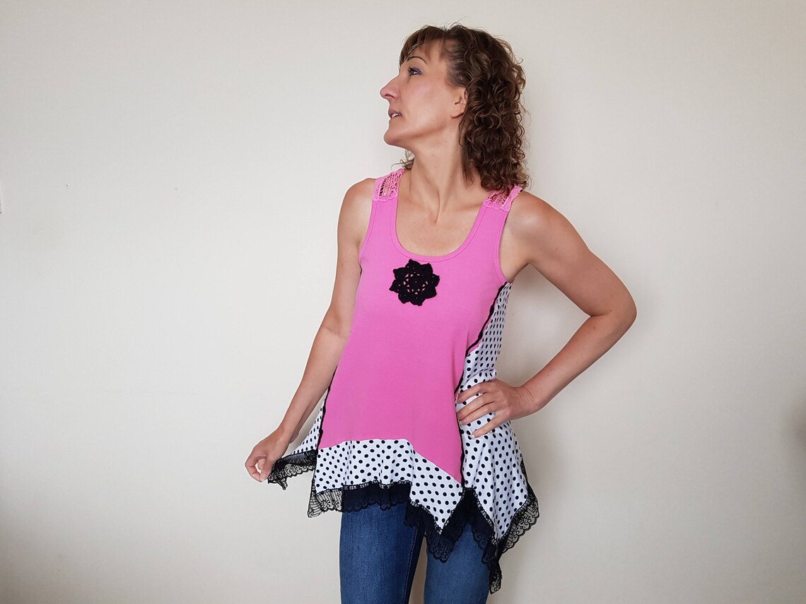 Upcycled Tank Top for Women Upcycled Tunics Recycled - Etsy UK