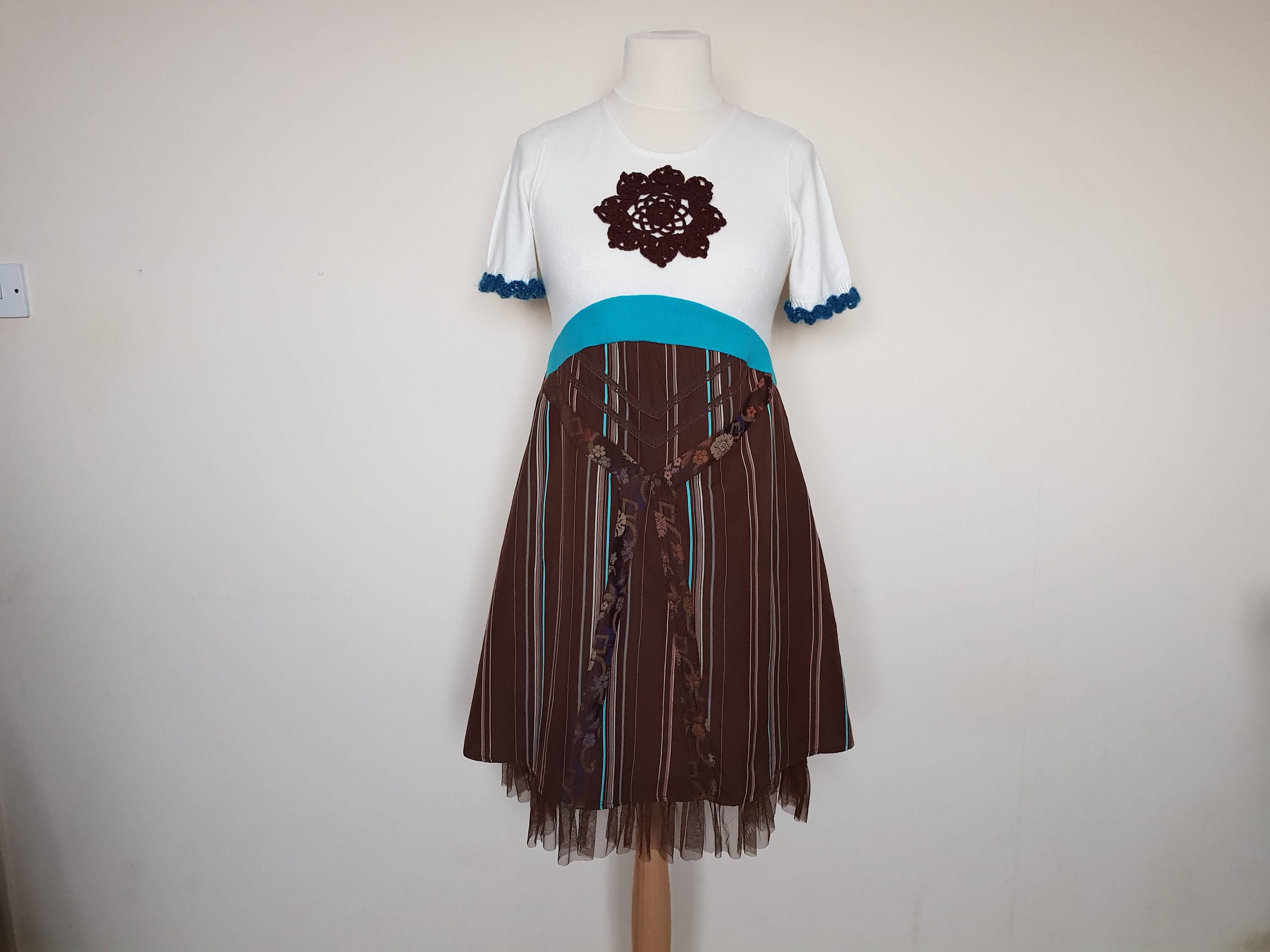 Upcycled Clothing Upcycled Dress for Women Bohemian Clothing Recycled ...
