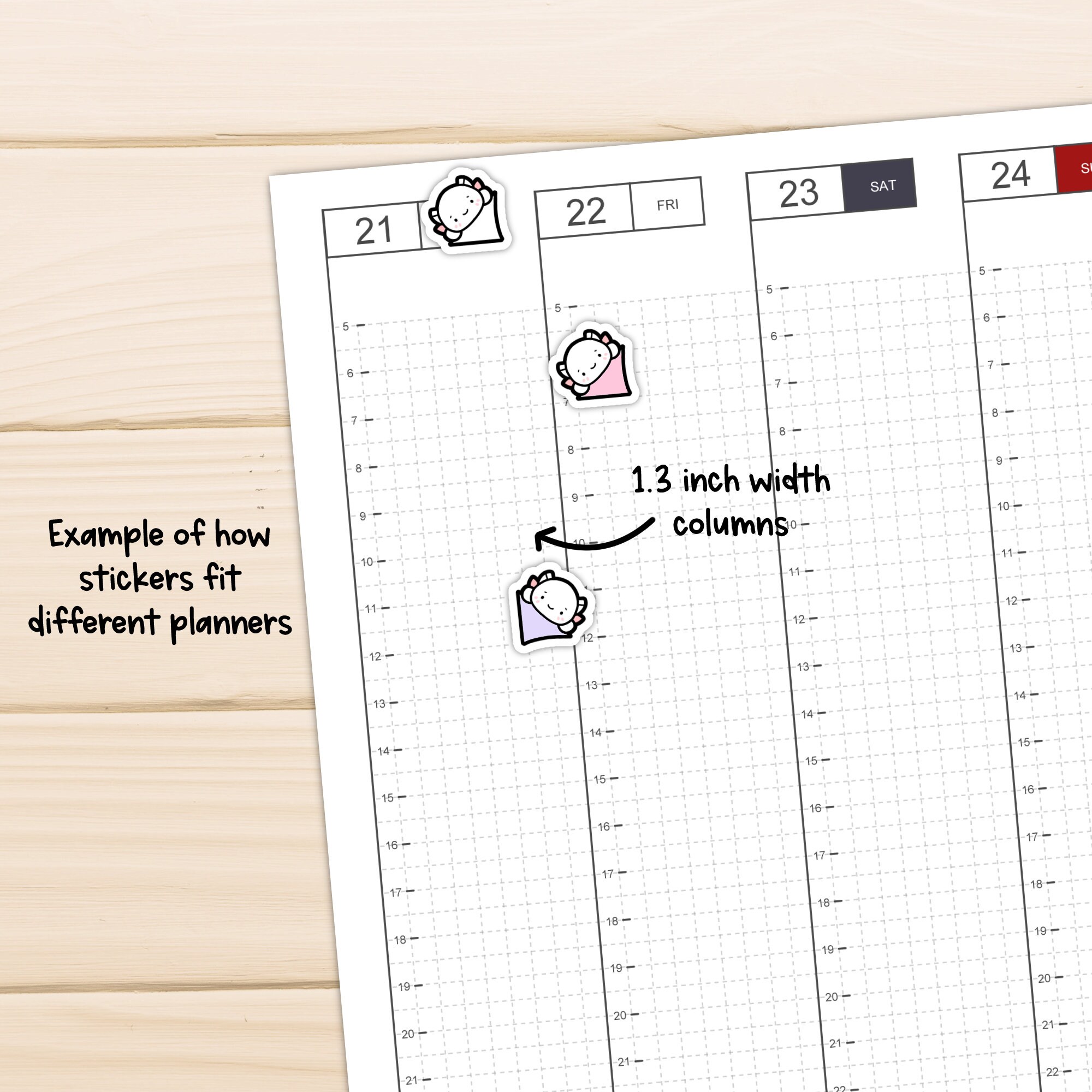 Printable Stickers: Corner Peeking Emote Doodles Deco Planner Stickers ...