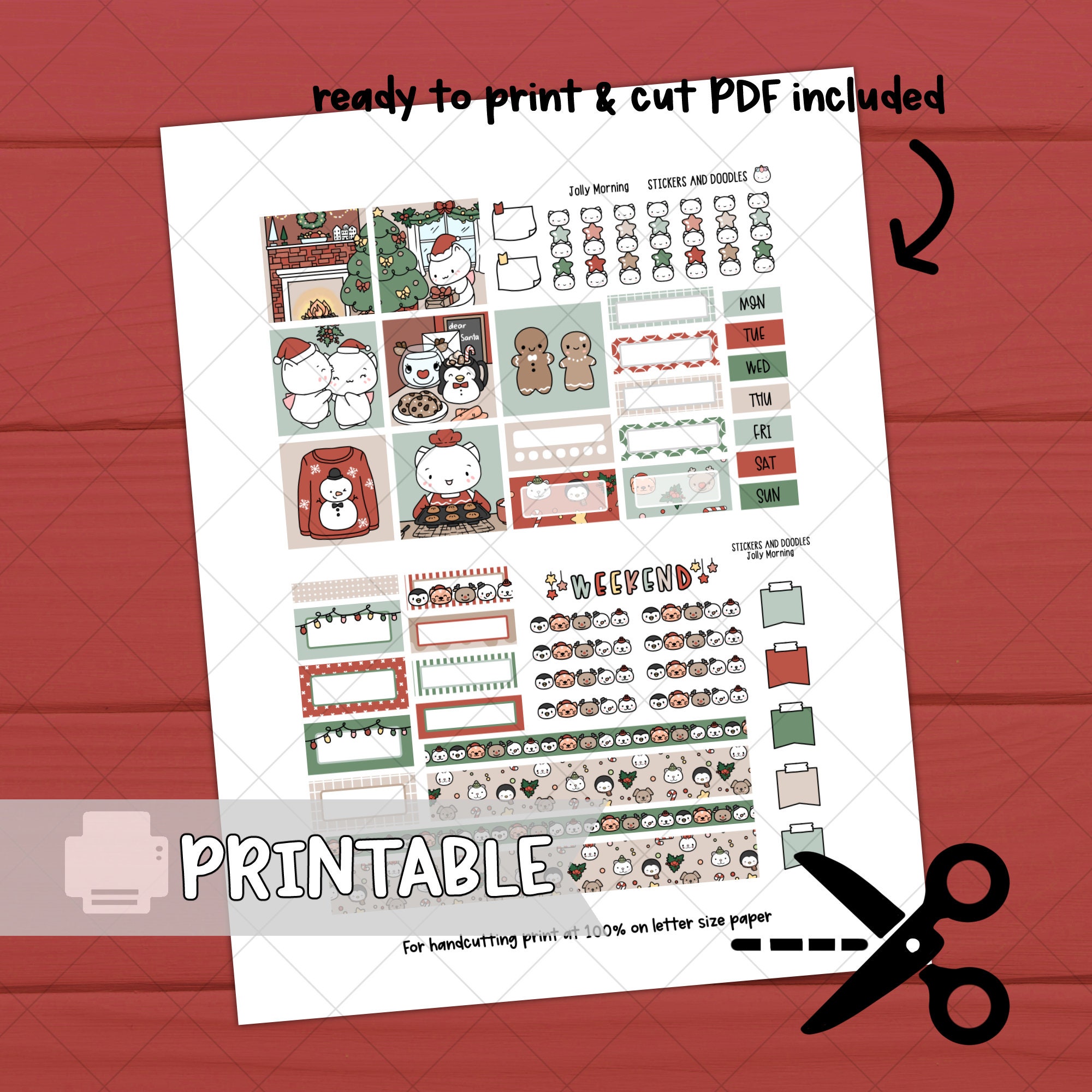 Printable: Jolly Morning A5 Hobonichi Cousin Weekly Page - Etsy