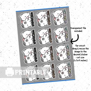 Printable Stickers: "2025 Flower" Diecut Sticker Digital Download ...