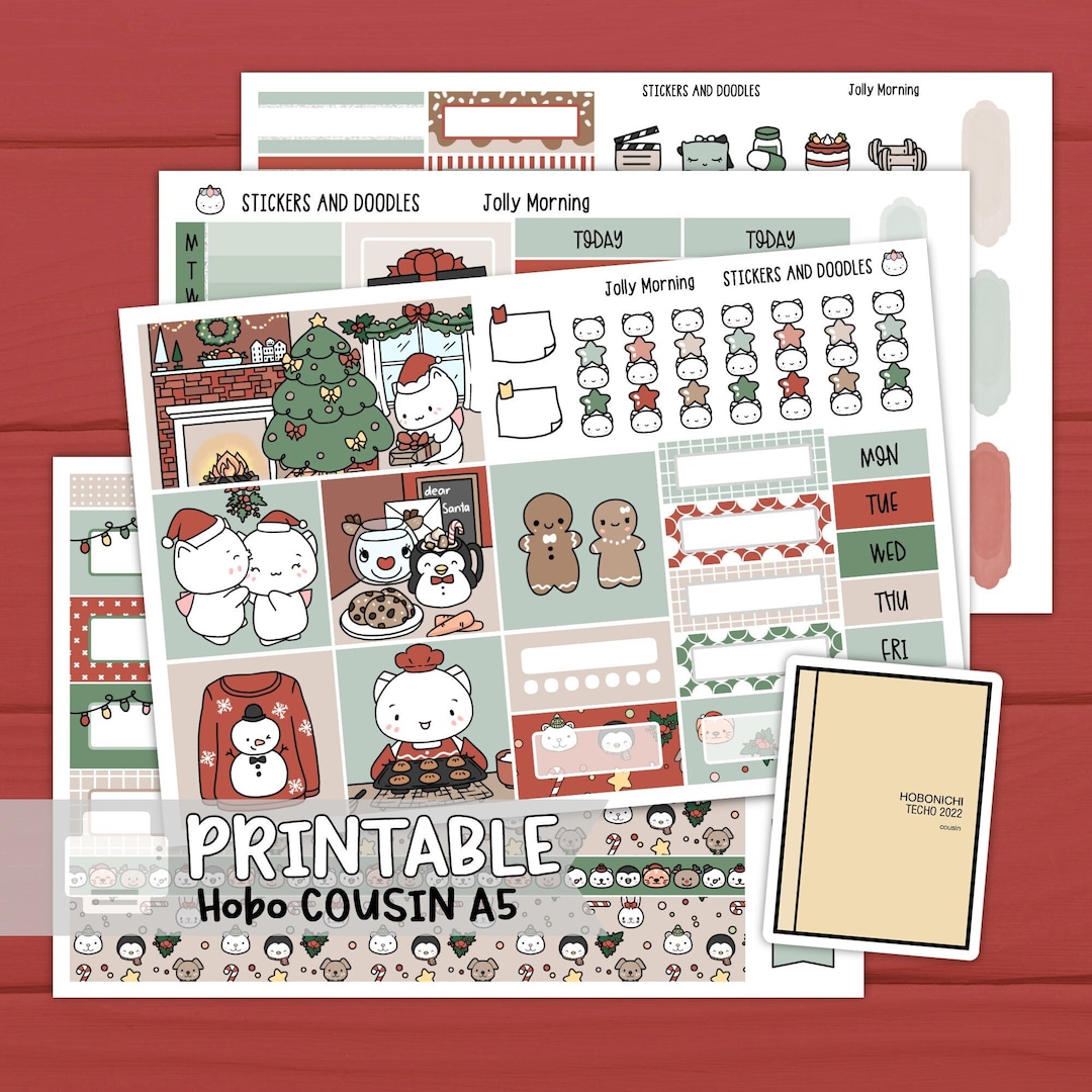 Printable: Jolly Morning A5 Hobonichi Cousin Weekly Page Planner ...