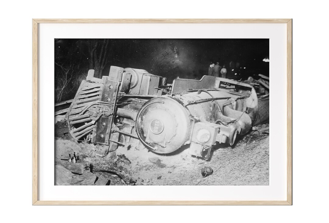 Steam Train Wreck DIGITAL WALL ART. Digital Download Print is Great ...