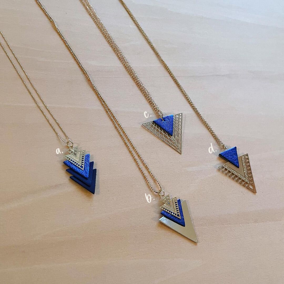Triangle Necklace - Etsy