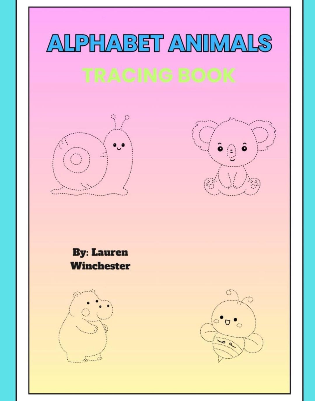 Alphabet Animals Tracing Book - Etsy