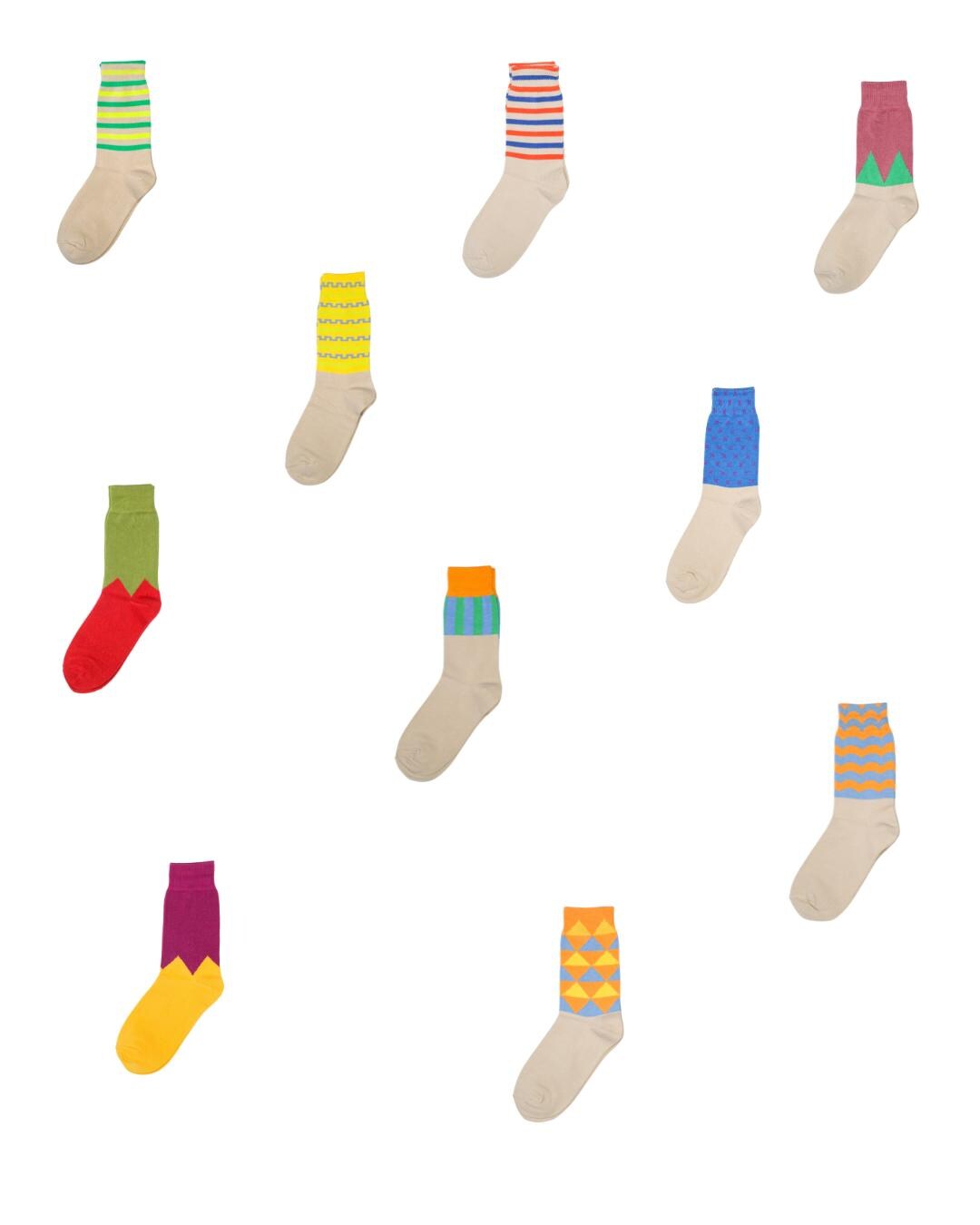 Multi Colours Socks. 10 Pairs Pack for Women. 15 GBP - Etsy
