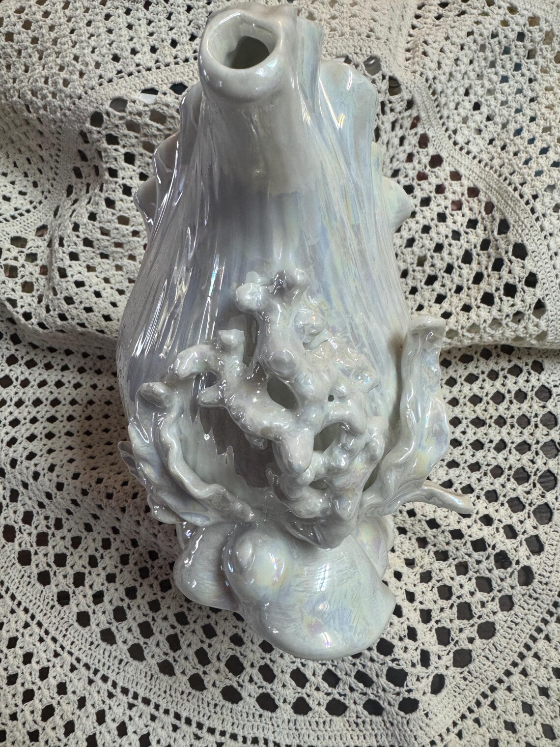 Seashell Pitcher With Mother of Pearl - Etsy
