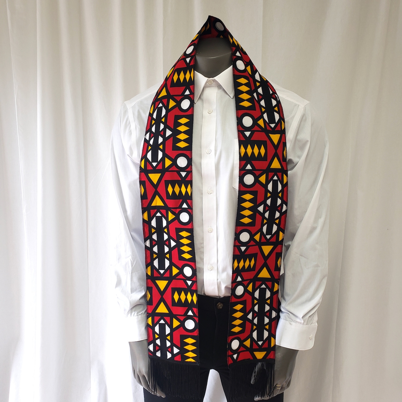 African Print Stole / Sash / Scarf Angolan Samakaka fabric | Etsy