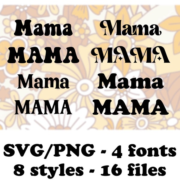 Retro Mama Font - Etsy