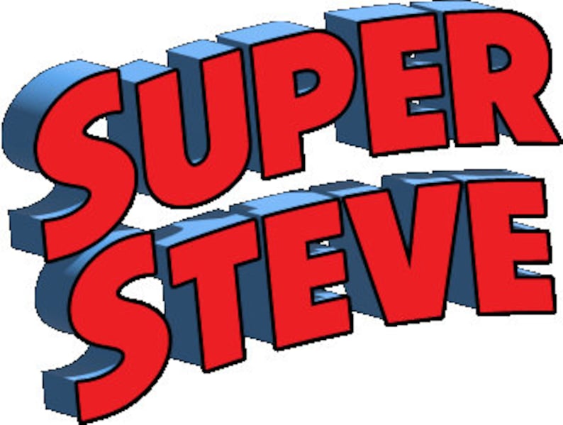 Custom Vintage Superhero Logo Personalized Vintage Superhero Font ...