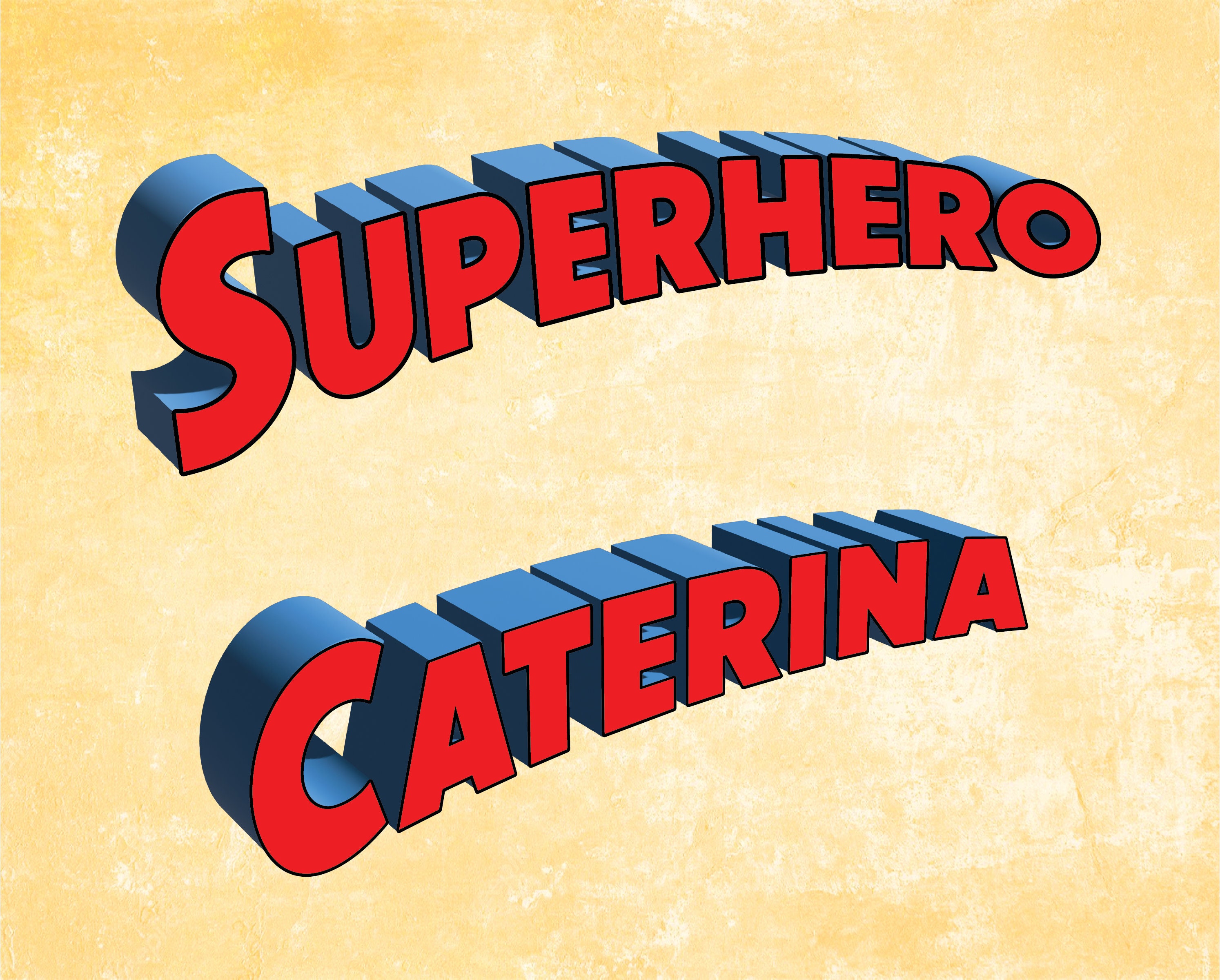 Custom Vintage Superhero Logo Personalized Vintage Superhero Font ...