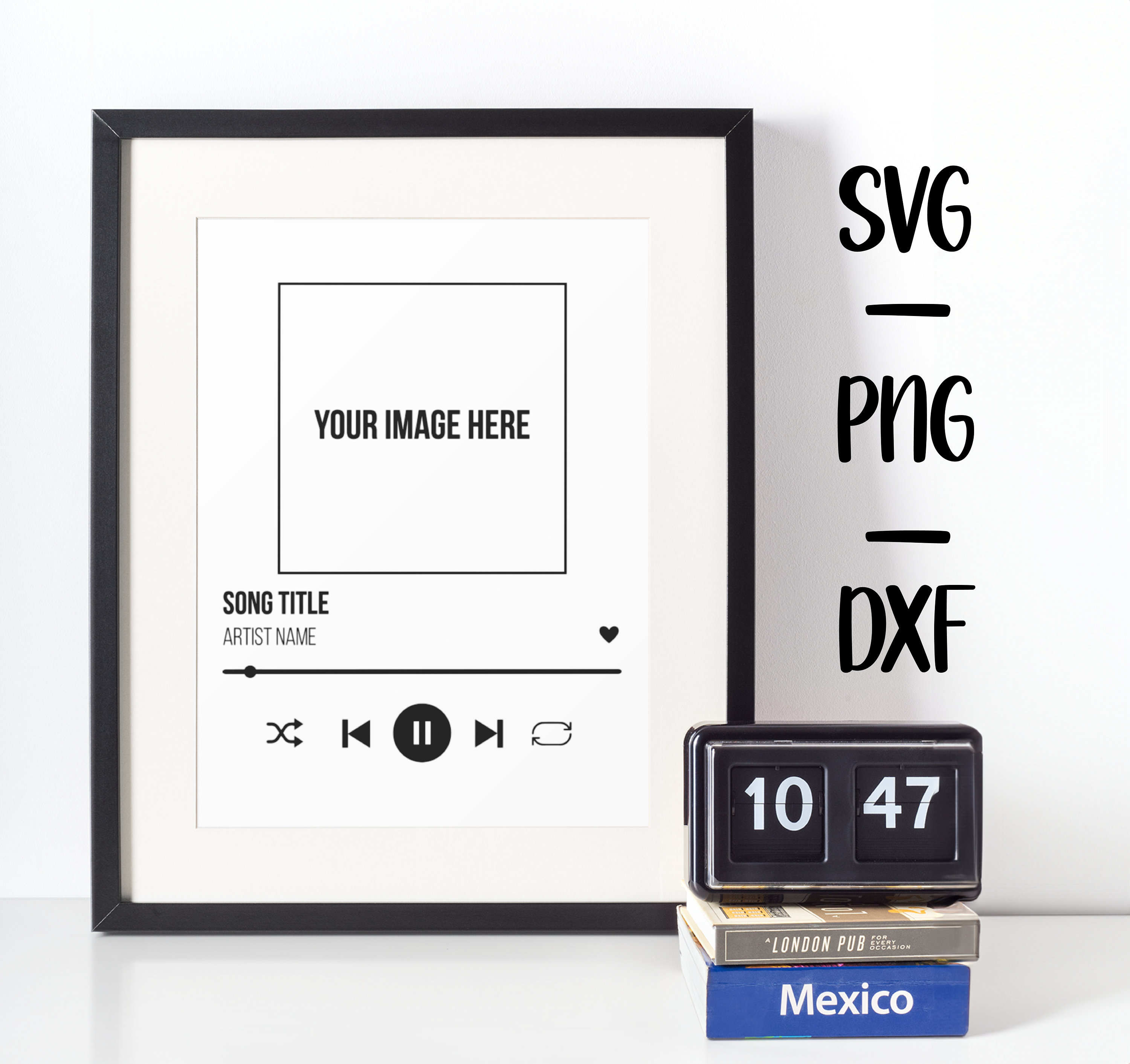 Custom Song Plaque SVG Personalized Music Plaque Wall Art Custom Gift ...