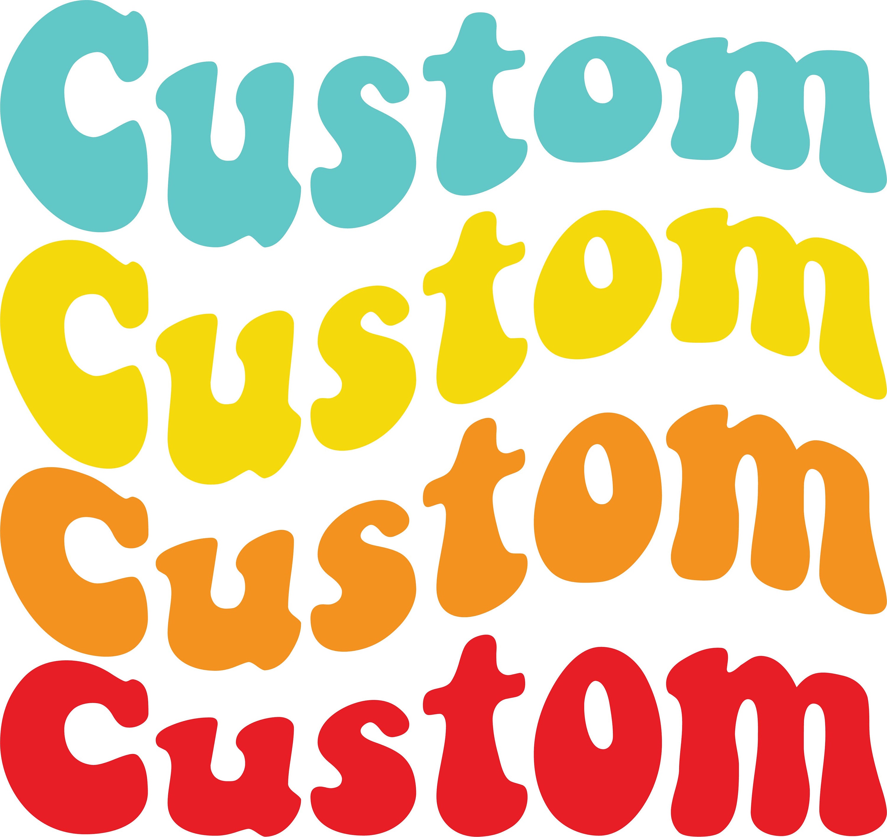 Custom Retro Wavy Font SVG PNG Personalized Retro Wavy Font Retro Font ...