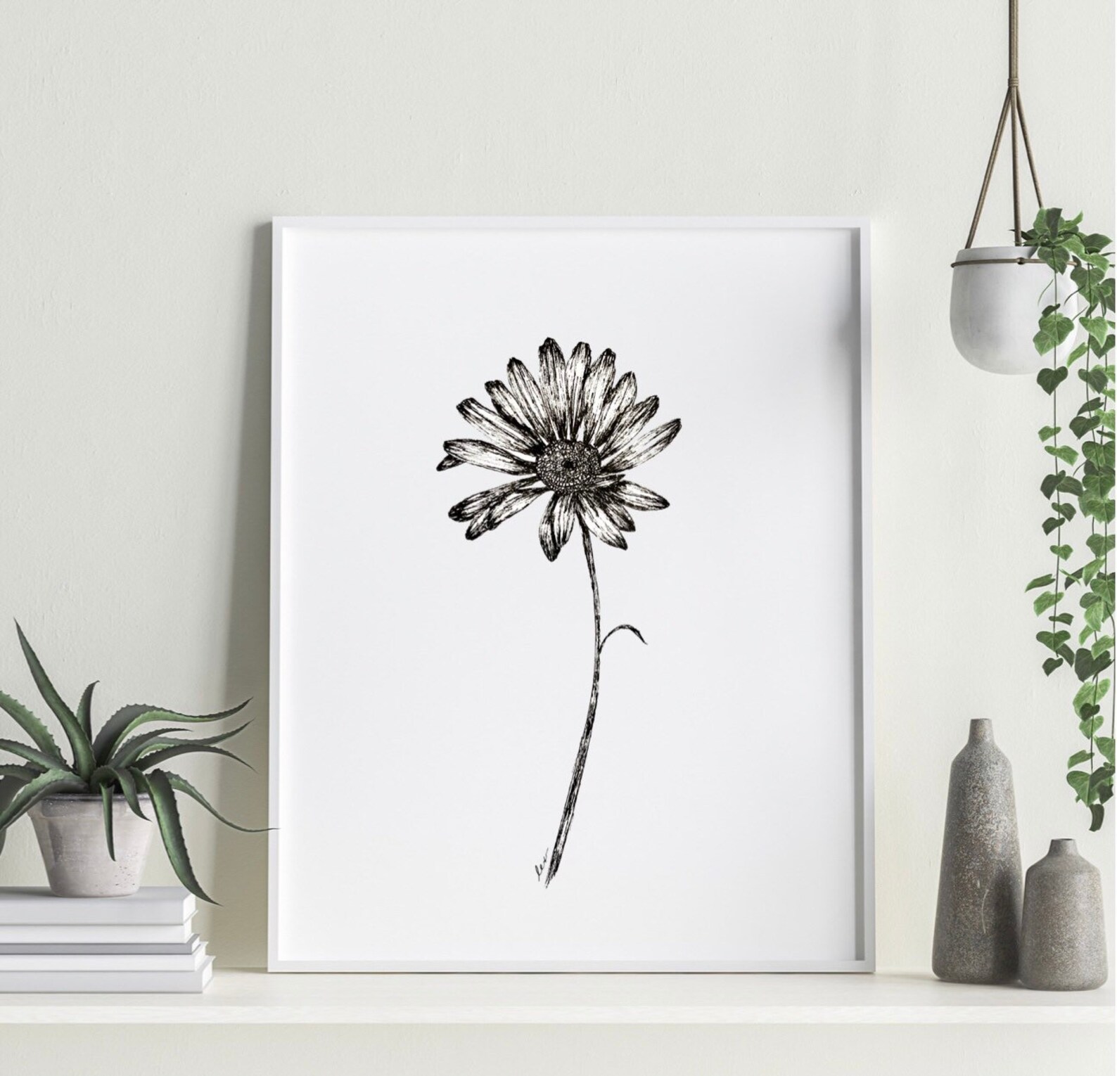 Birth Month Flower Print | INSTANT DOWNLOAD | Daisy Flower | April ...