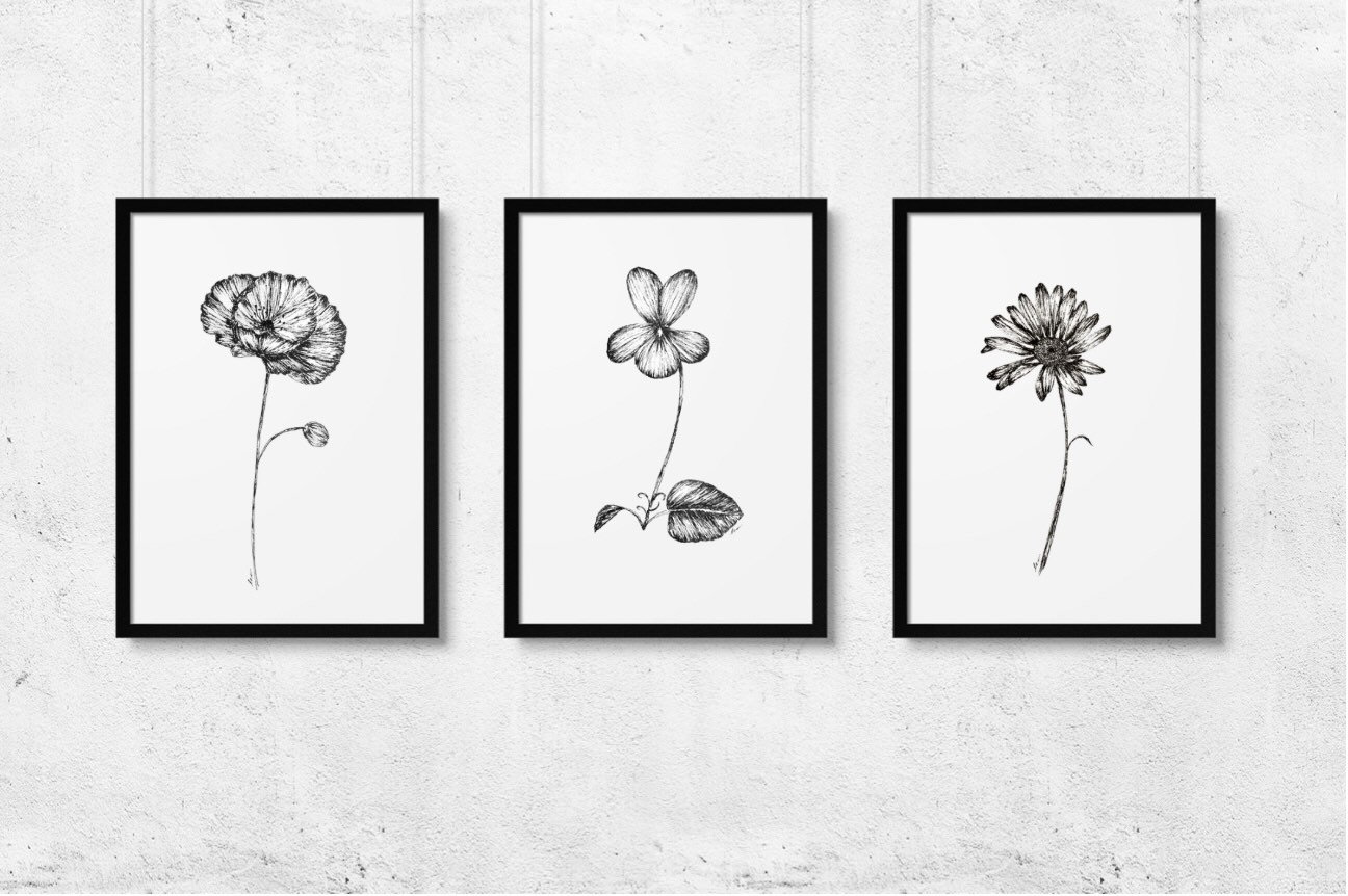 Birth Month Flower Print | INSTANT DOWNLOAD | Daisy Flower | April ...