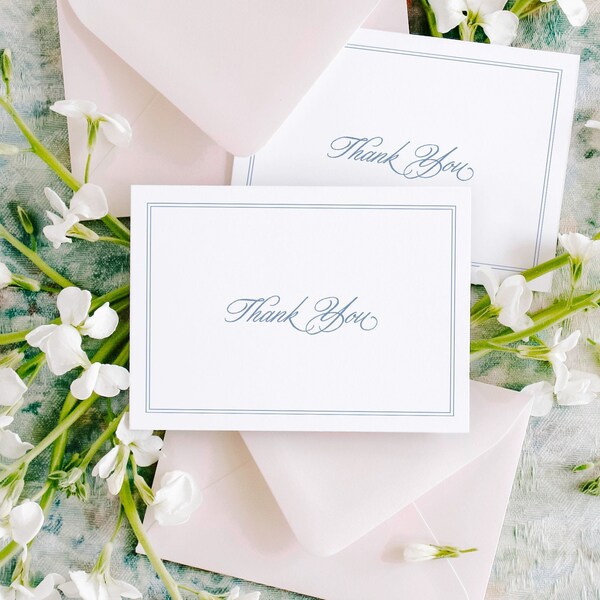 Classic Thank You Cards - Etsy