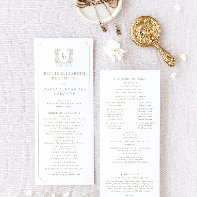 Programs With Ribbon - Etsy