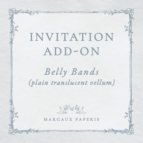 Vellum Belly Band Template - Etsy