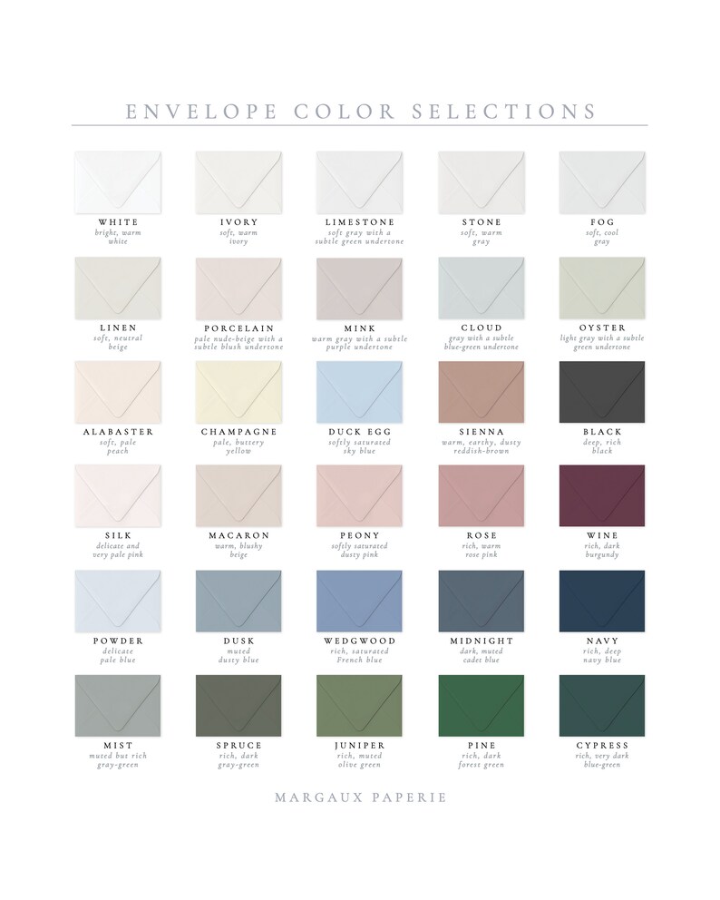 Fine Art Lined Envelopes for Wedding Wedding Envelopes With - Etsy
