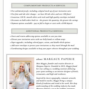 ANNABELLE English Regency Floral Frame Wedding Invitation, Elegant ...