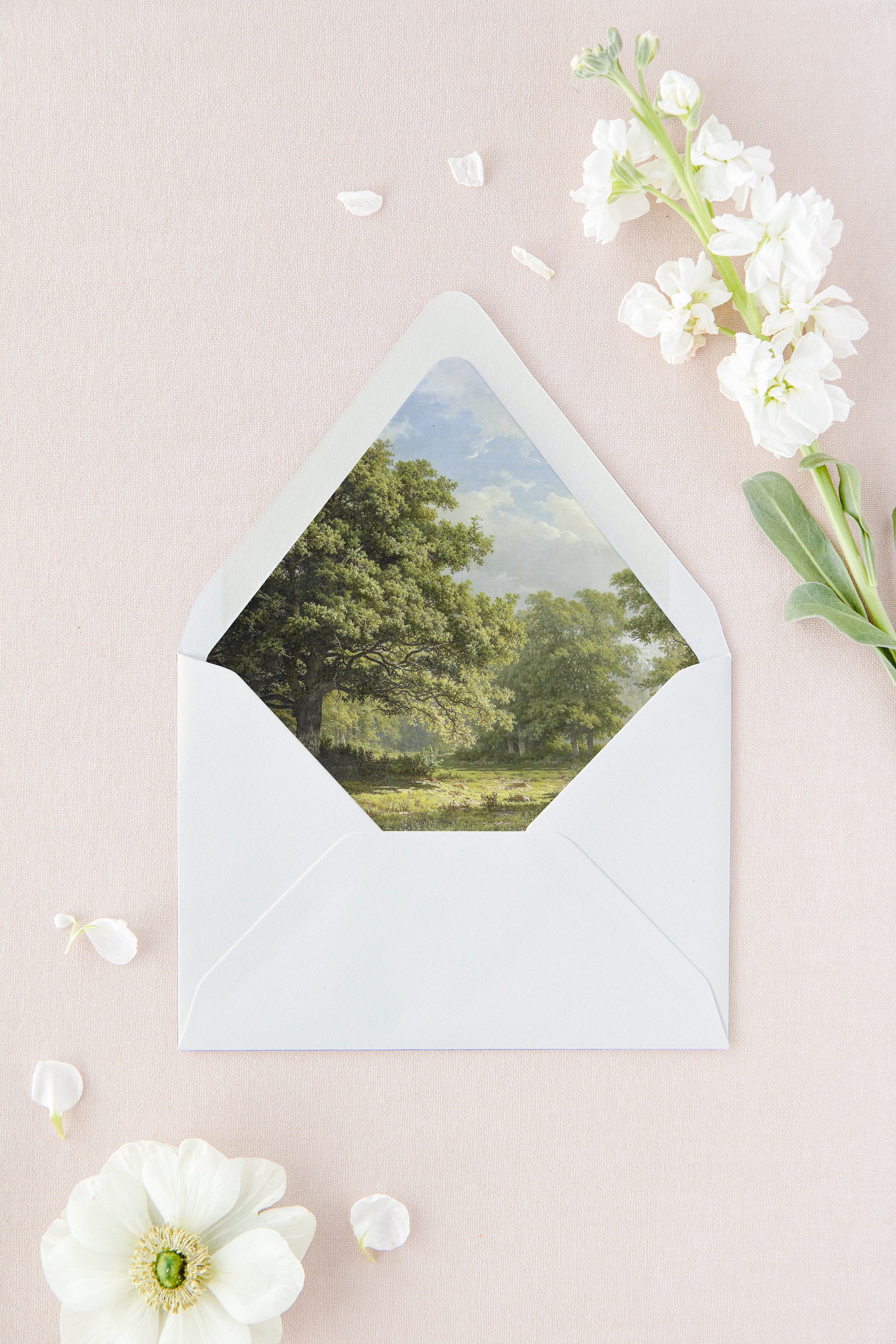 Fine Art Envelope Liners Forest Wedding Invitation Envelopes - Etsy