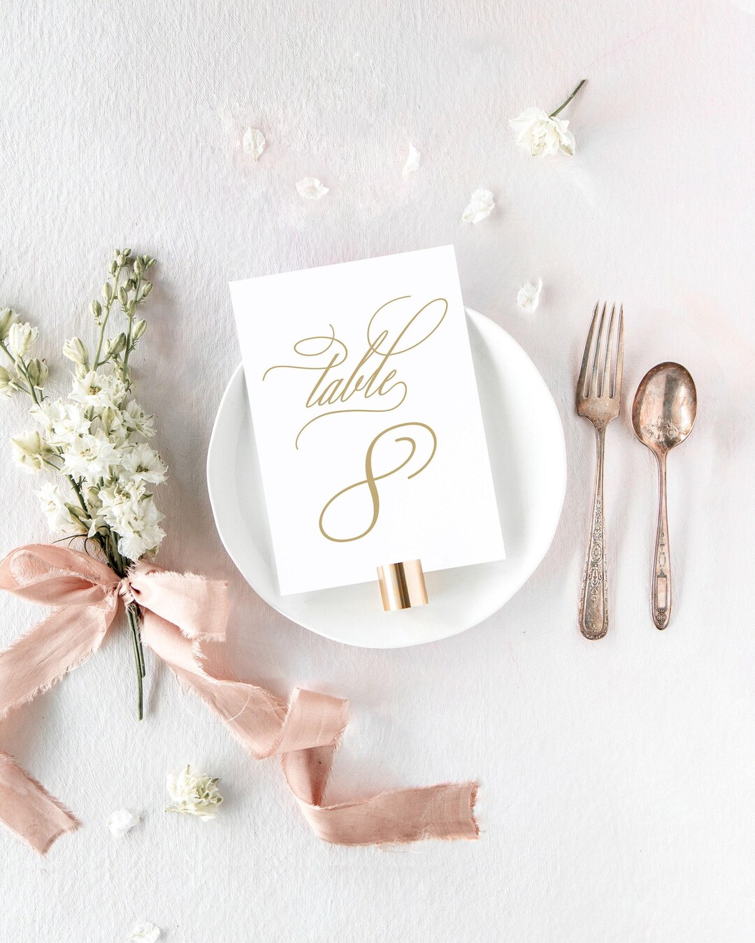Classic Wedding Table Numbers, Elegant Wedding Table Decor, Calligraphy ...
