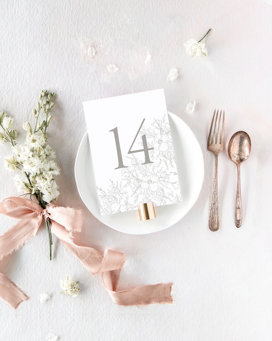 JACQUELINE Elegant Wedding Table Numbers Classic Wedding - Etsy