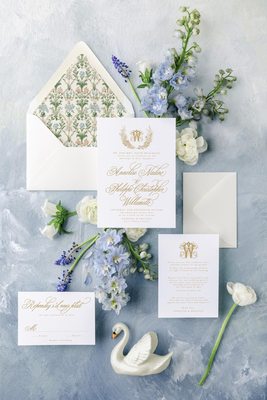 Classic Wedding Invitation Regency, Elegant Wedding Invitations With ...