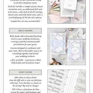 ANNABELLE English Regency Floral Frame Wedding Invitation, Elegant ...