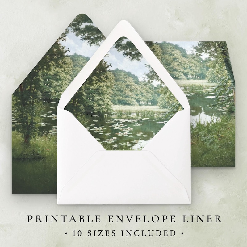 Envelope Liners Greenery - Etsy