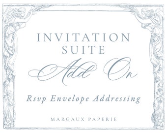 Return RSVP Envelope Printed Addressing, Wedding Envelope Addressing ...
