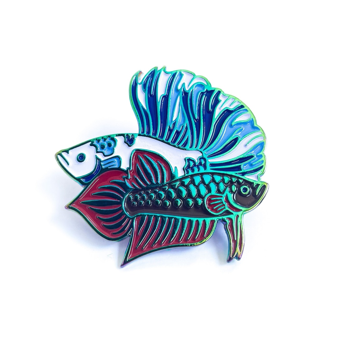 Wild Type Betta Rainbow Metal Enamel Pin - Etsy