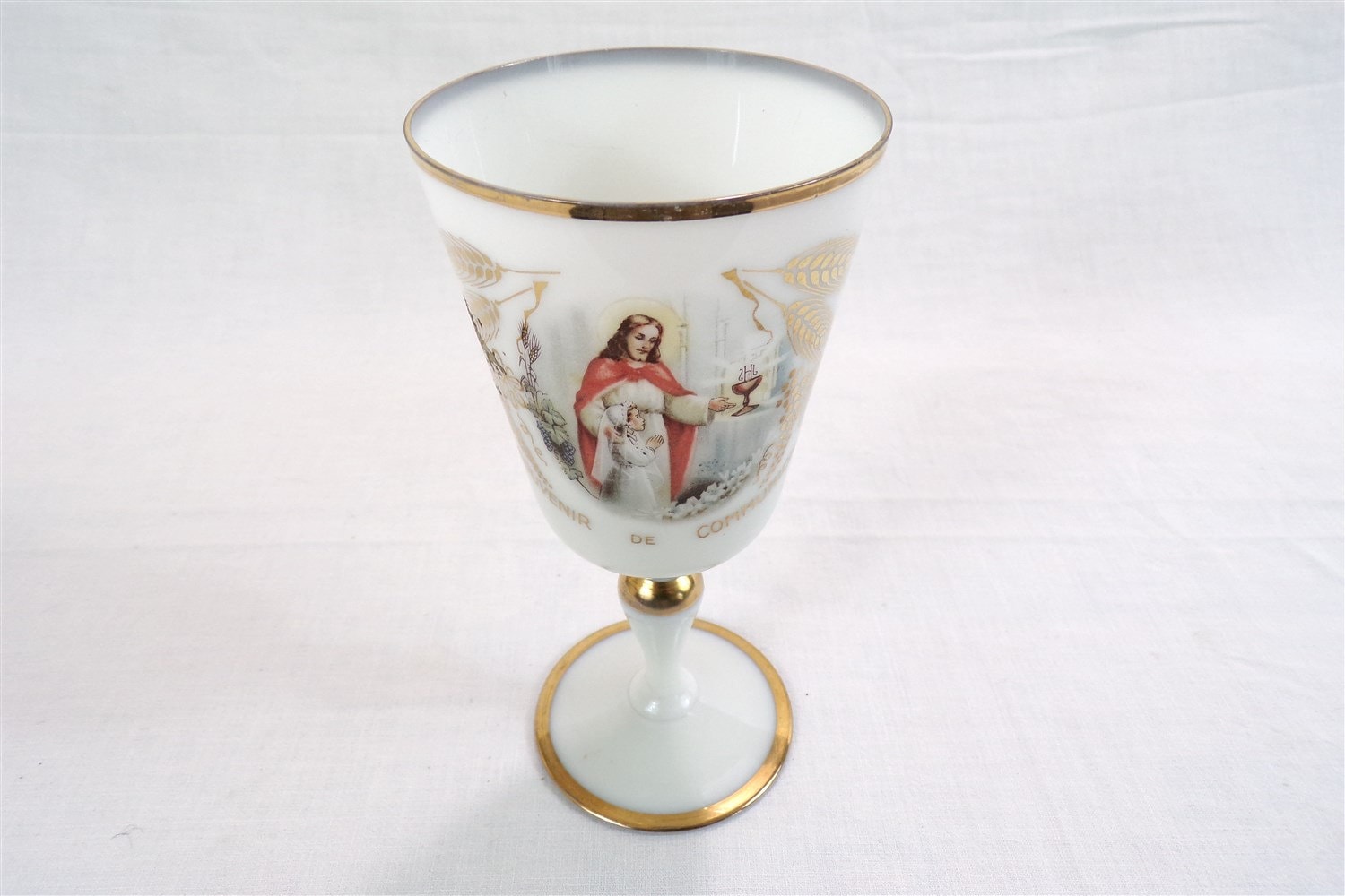 Vintage Communion Glass in Opaline Decoration With Fine - Etsy