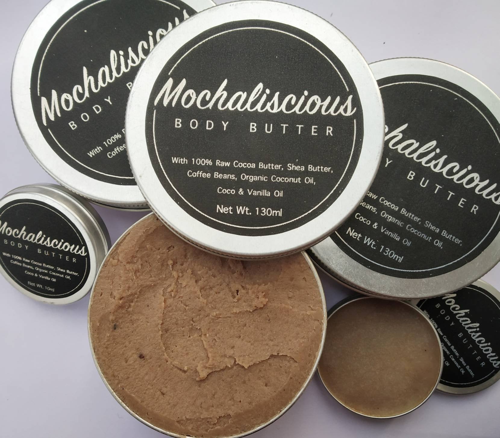 Mochaliscious Coffee Body Butter With 100% Raw Cocoa Butter & Shea ...