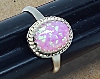 Pink Fire Opal Ring - Etsy
