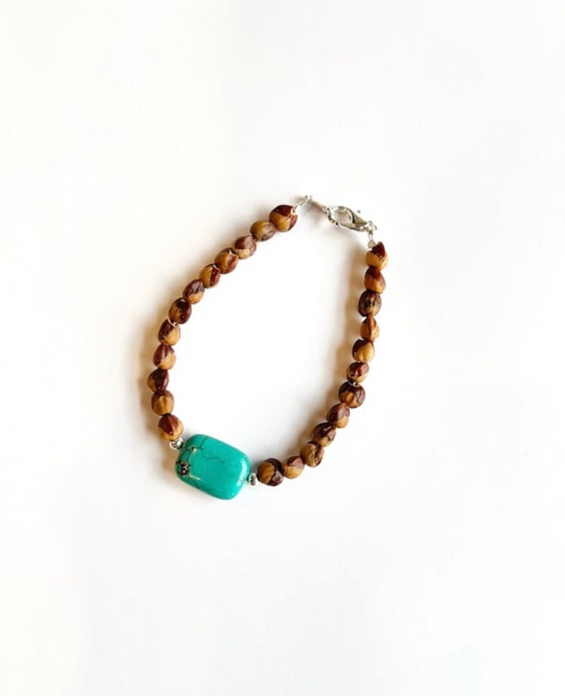 Navajo Juniper Berry Seed Bracelet/anklet With Magnesite - Etsy