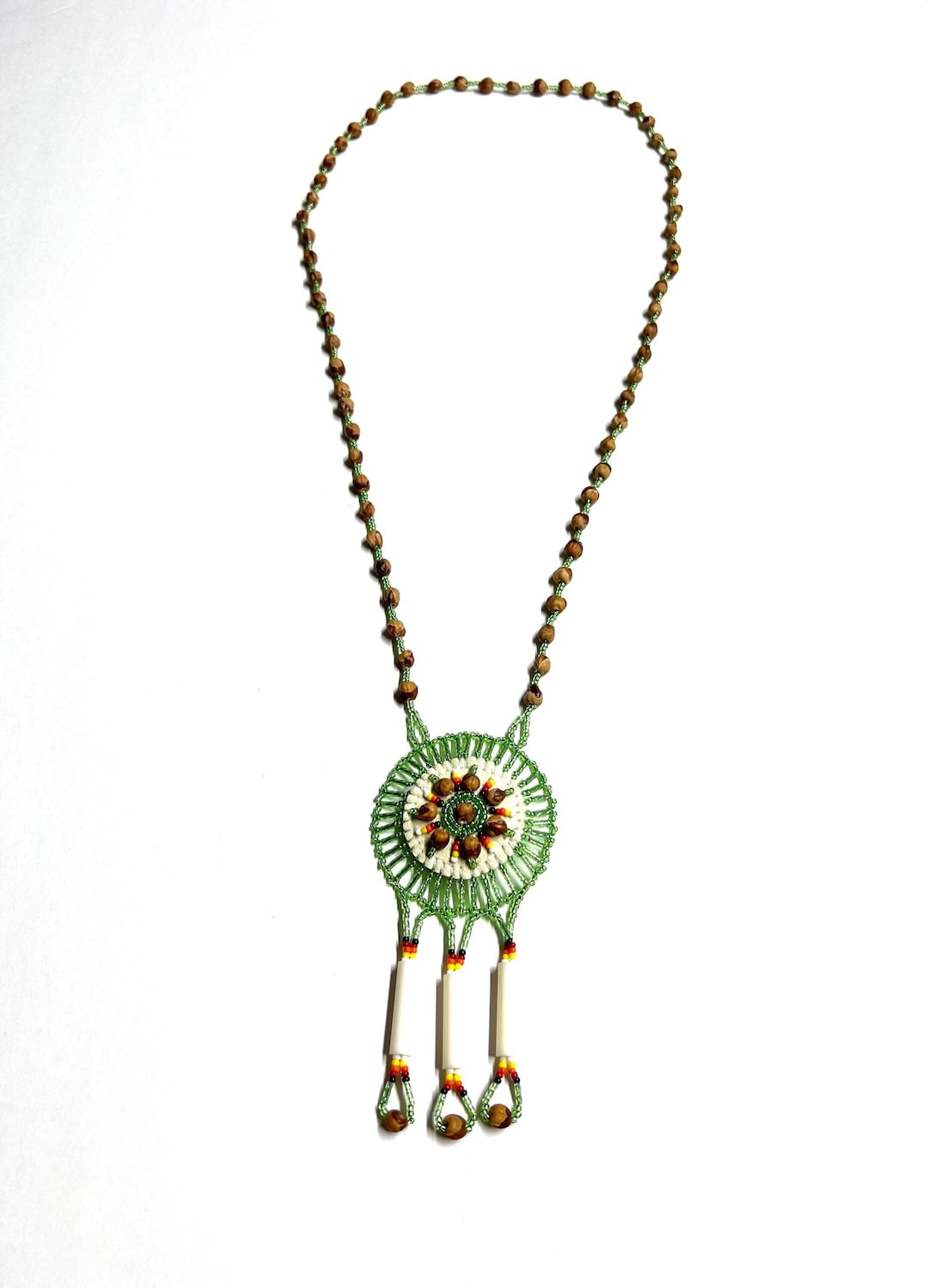 Juniper Berry Seed Medallion Necklace - Etsy