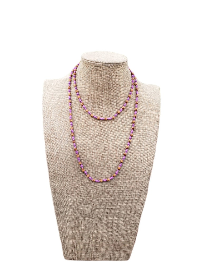46" Purple Color Long Single Strand Juniper Berry Seed Necklace - Etsy