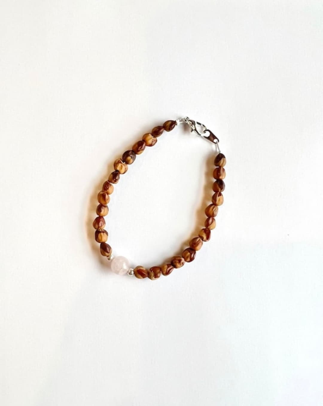 Navajo Juniper Berry Seed Bracelet/anklet With Rose Quartz Pick Your ...
