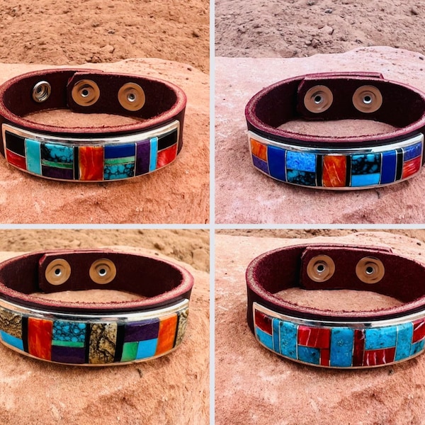 Leather Inlay - Etsy