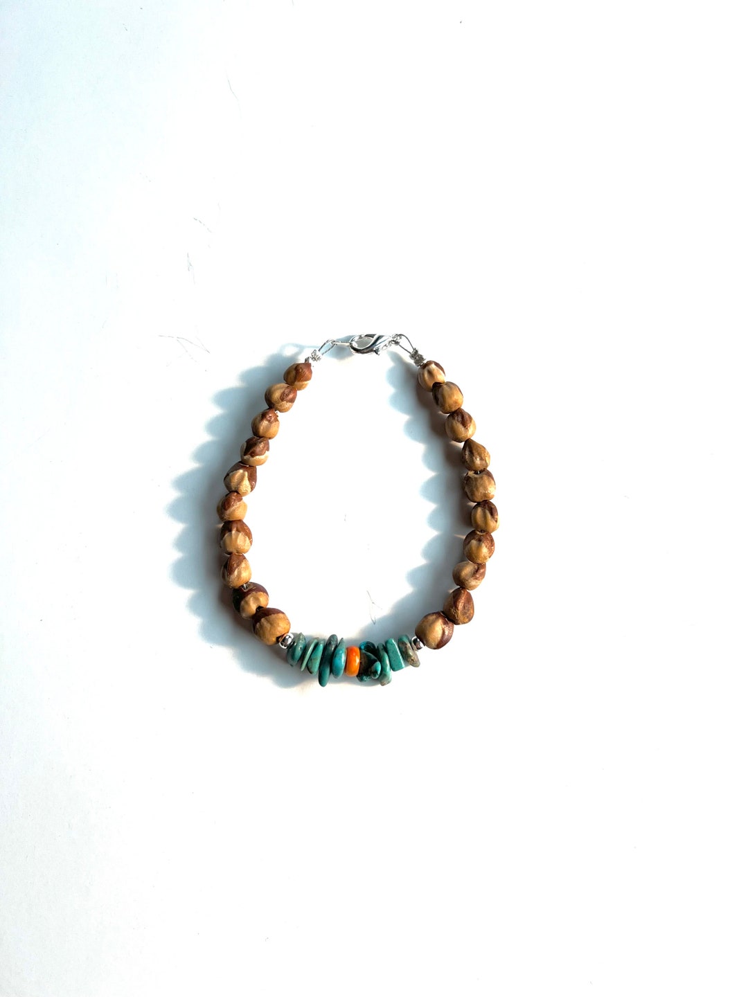 Navajo Juniper Berry Seed Bracelet/anklet With Turquoise and Spiny ...