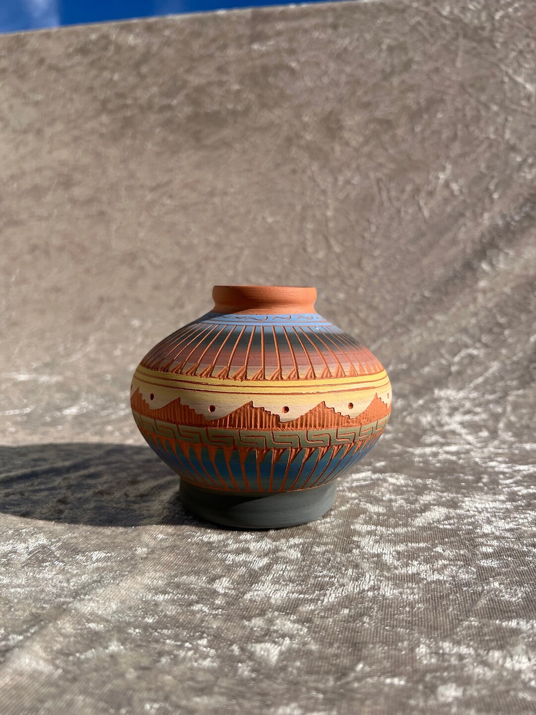Navajo Red Clay Hand Etched Pottery PS1 - Etsy UK