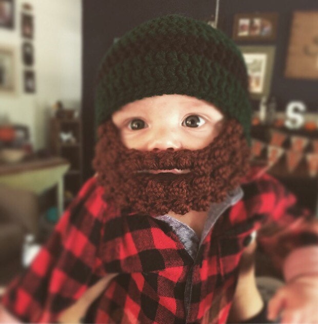 Baby Beard Hat (customizable) - Etsy