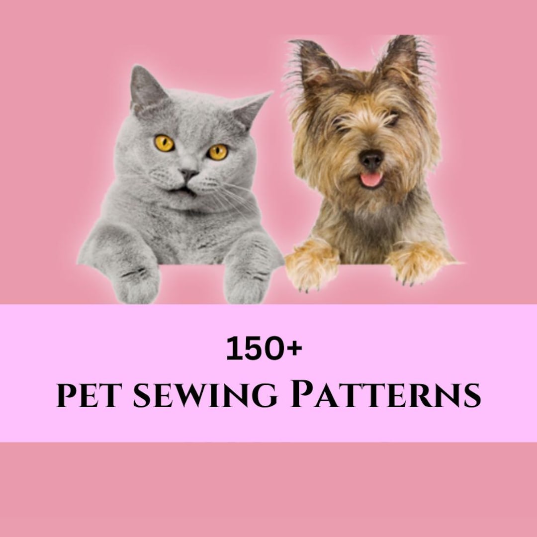 150 Pet Clothes Sewing Patterns, Dog Clothes Patterns, Cat Clothing ...