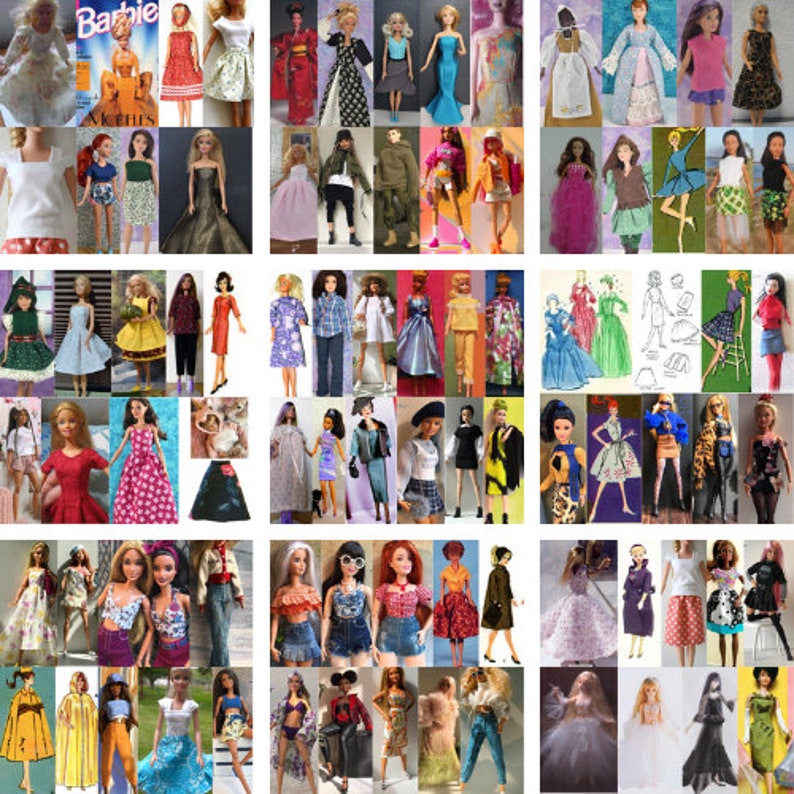 1300 Barbie Doll Sewing Patterns Instant Digital Download - Etsy