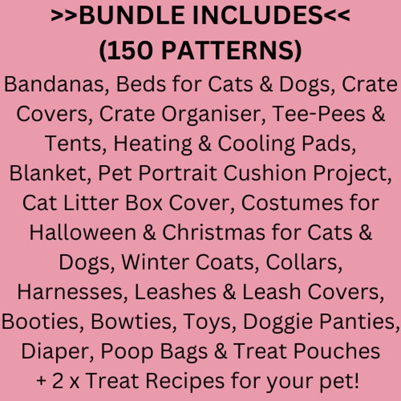 150 Pet Clothes Sewing Patterns Instant Digital Download - Etsy